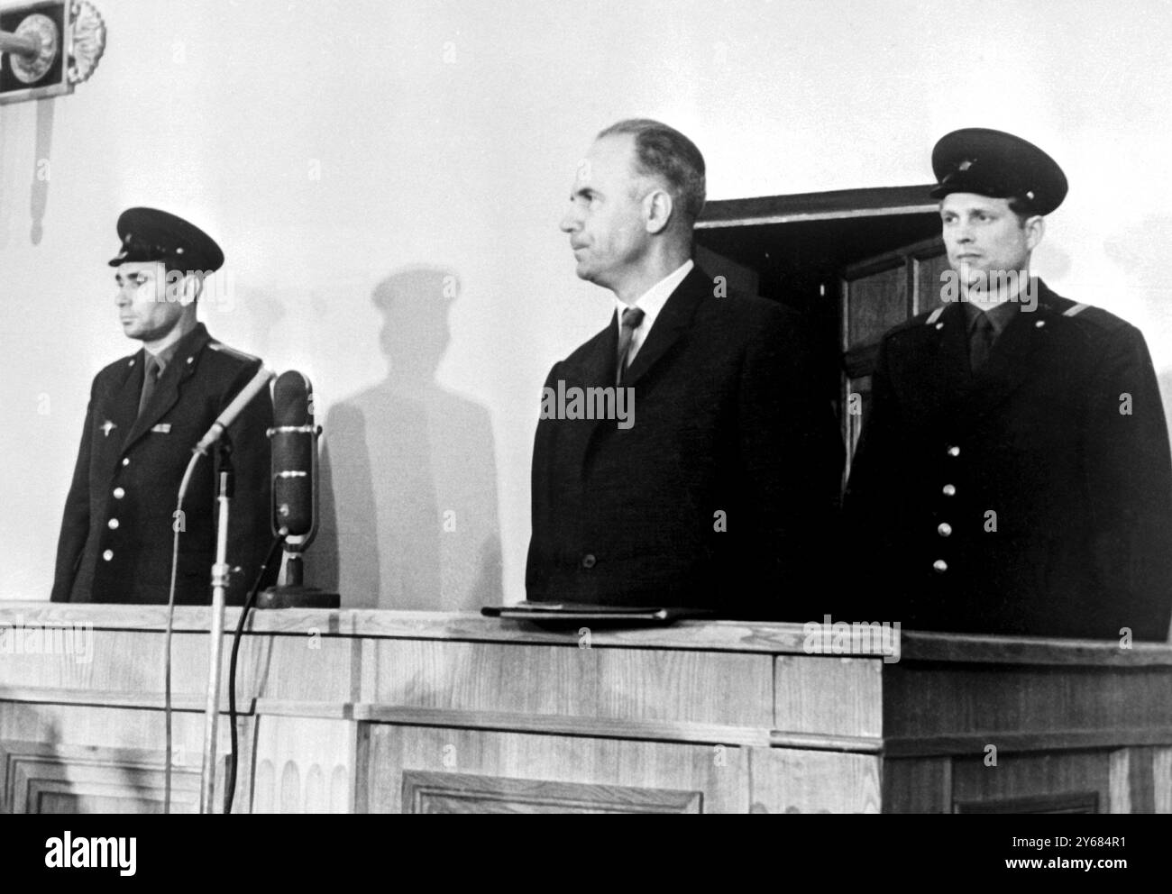 Spy Trial opens. Moscow: Soviet scientific worker Oleg Penkovsky, 43 ...