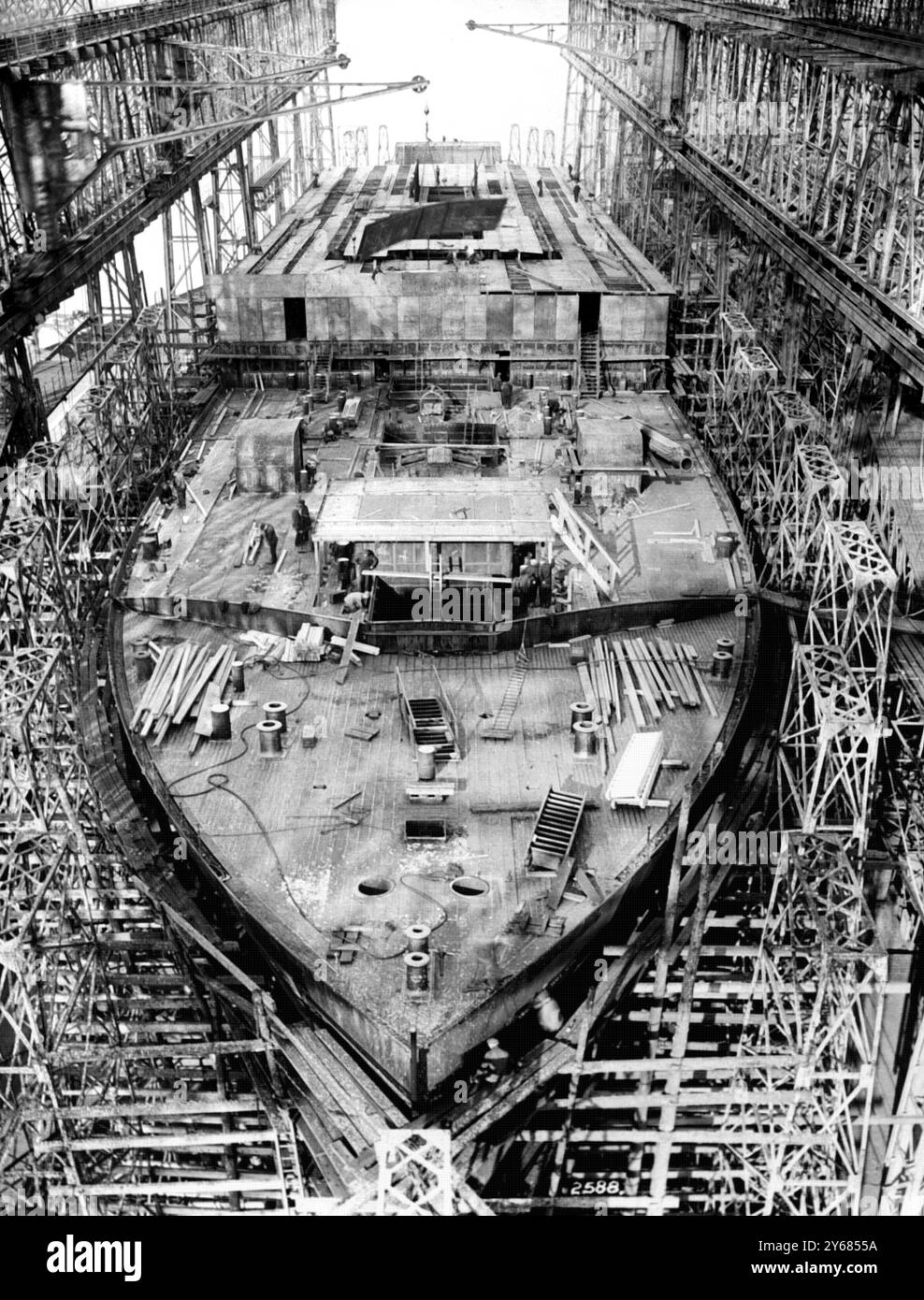 Skeleton of liner "Georgie Stock Photo - Alamy