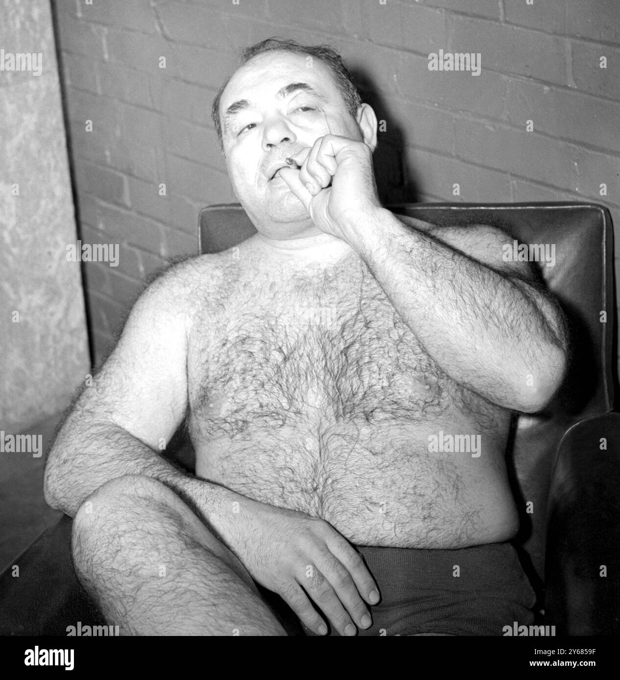 Tony Galento US boxer who once fought Joe Louis and knocked him down in the first round pictured ...