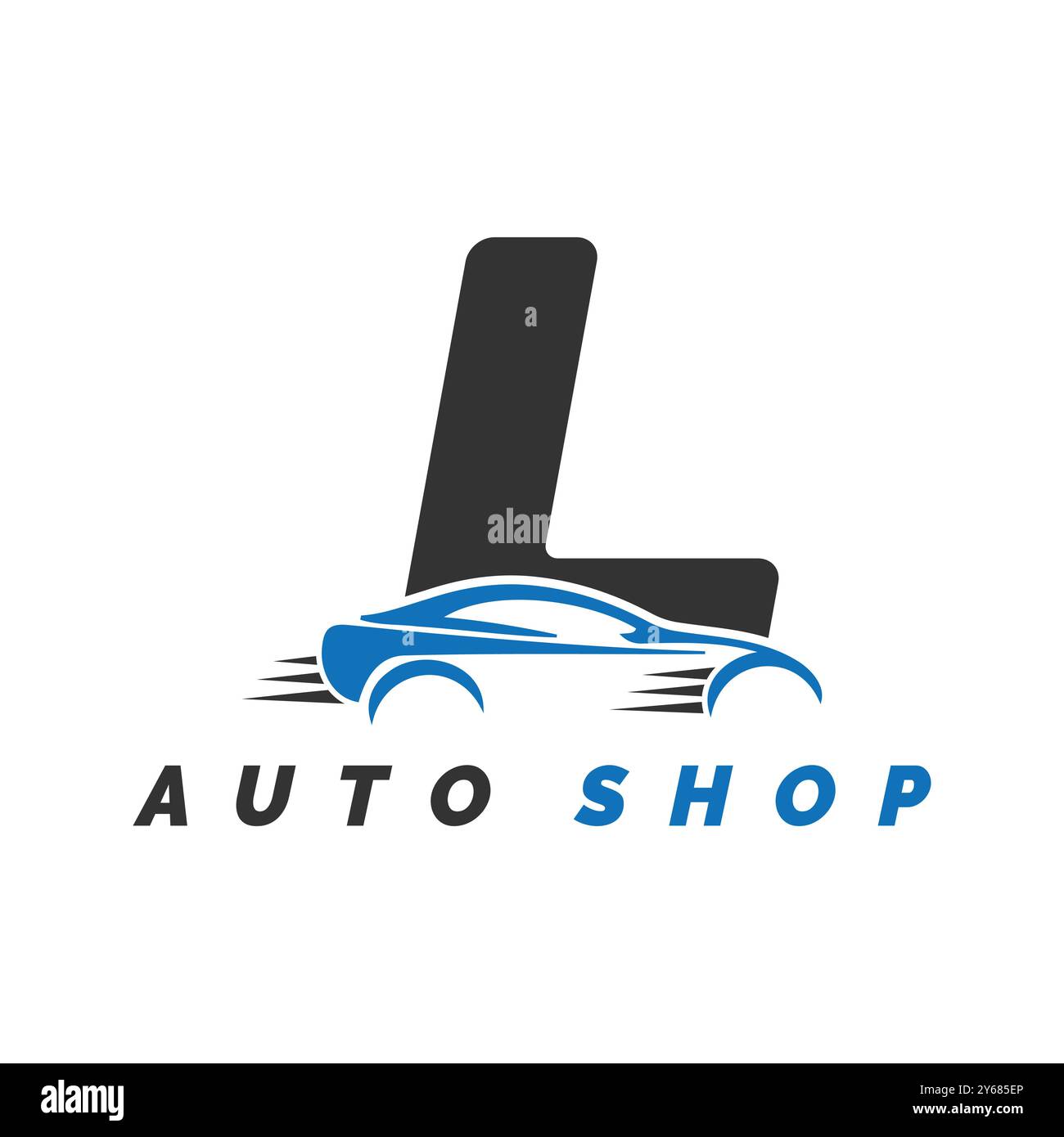 letter L logo auto mechanic with car style. Alphabet L automotive car ...
