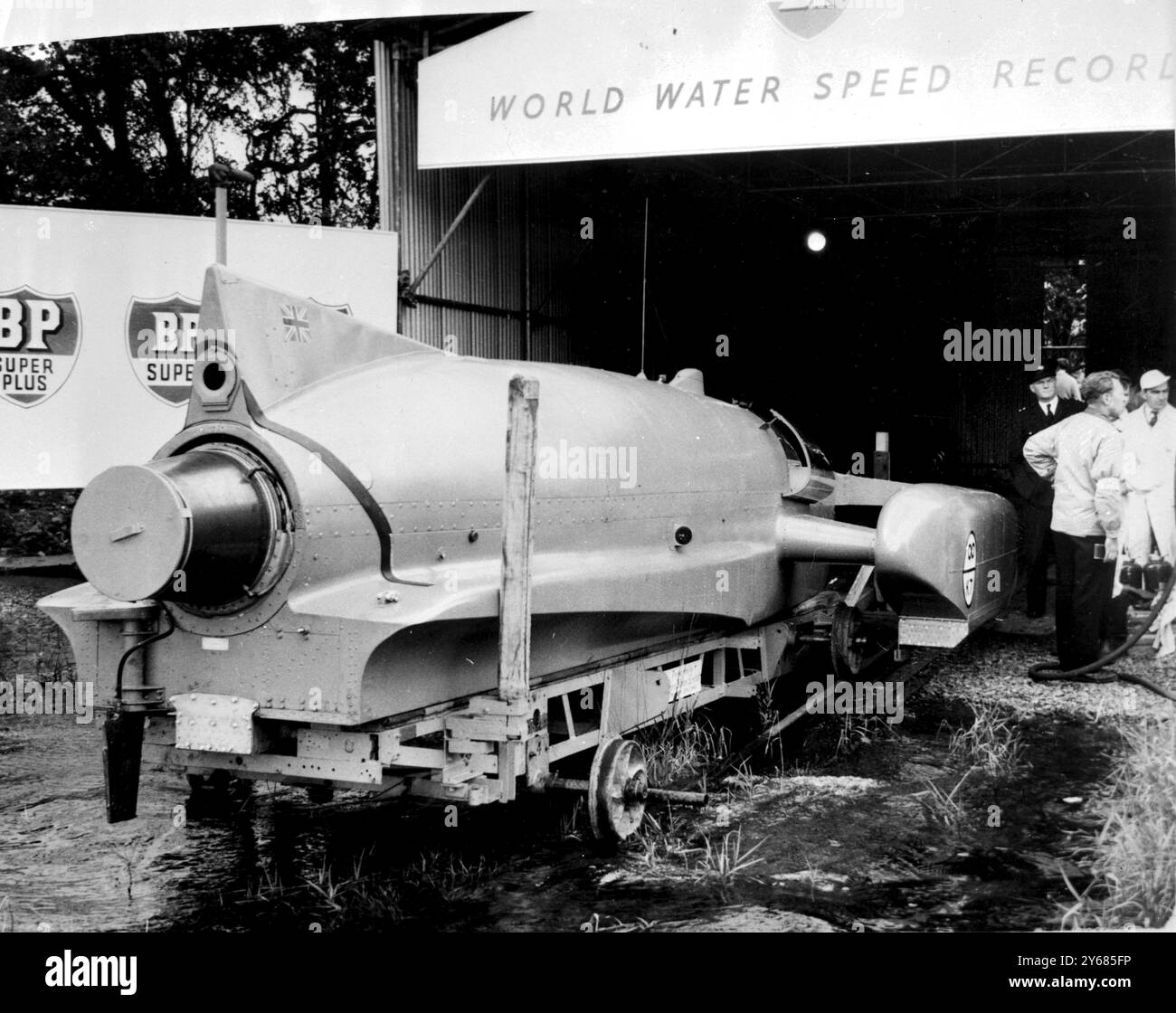 Coniston Water, Lancashire ... Speed ace Donald Campbell's jet-engined ...