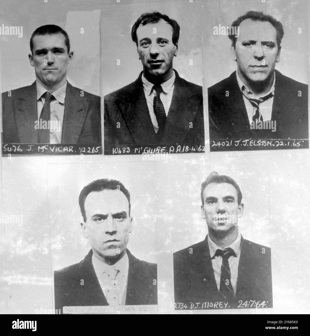 The five men who escaped form a coach at Bishop's Waltham in Hampshire ...