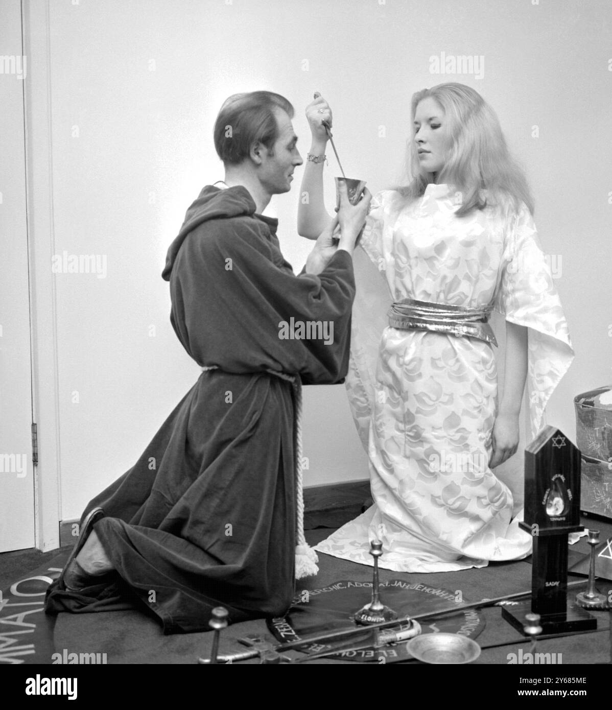 Pictured in London today is this occult duo, the King and Queen of ...