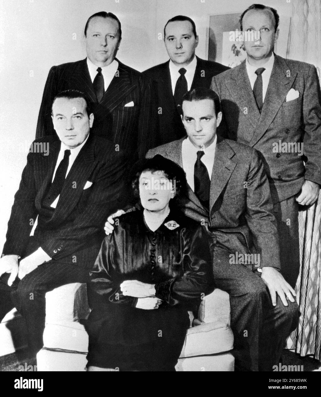 Mrs Millicent Willson Hearst with her five sons including William ...