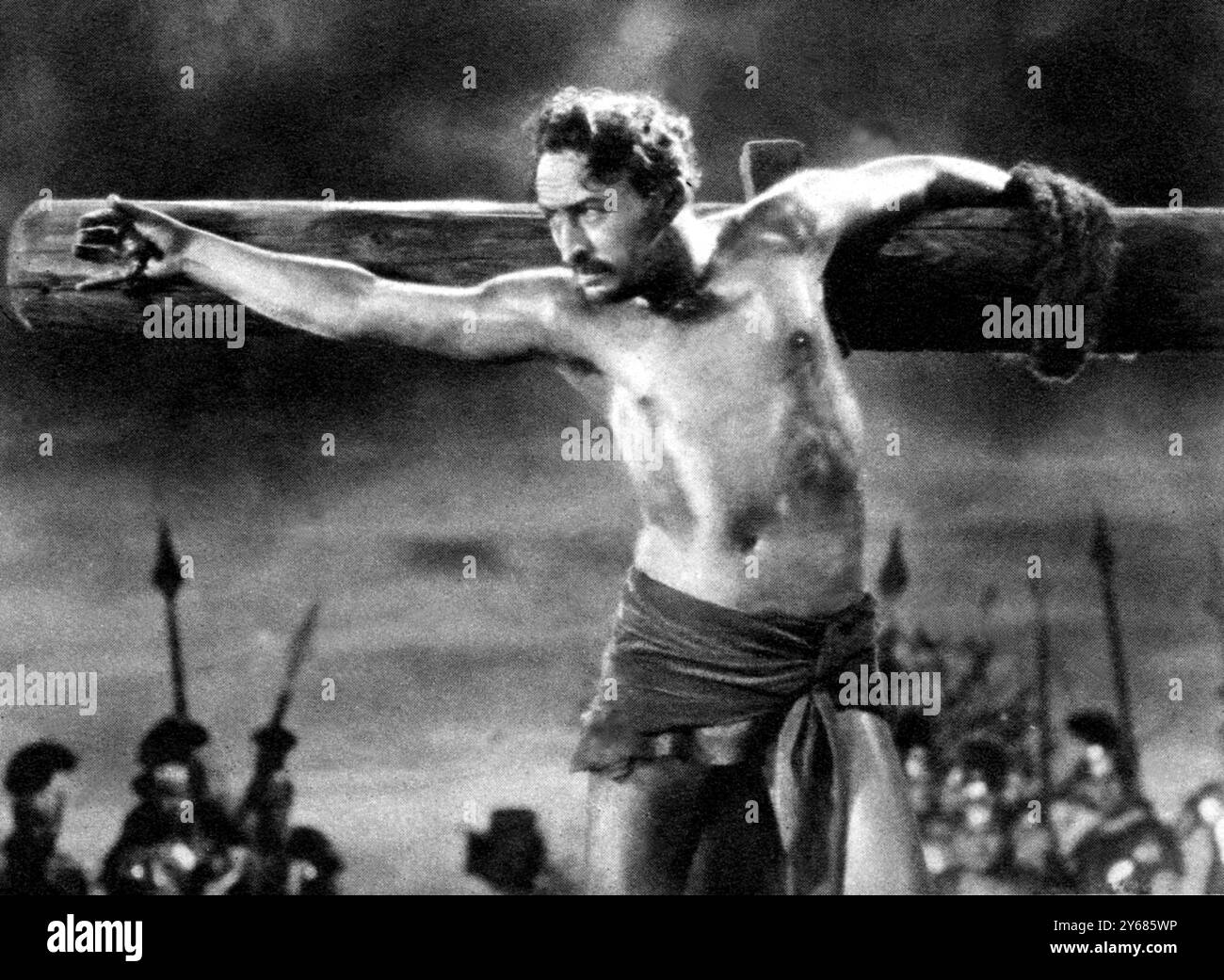 The unrepentant thief played by James Mason in the cruxifiction scene ...