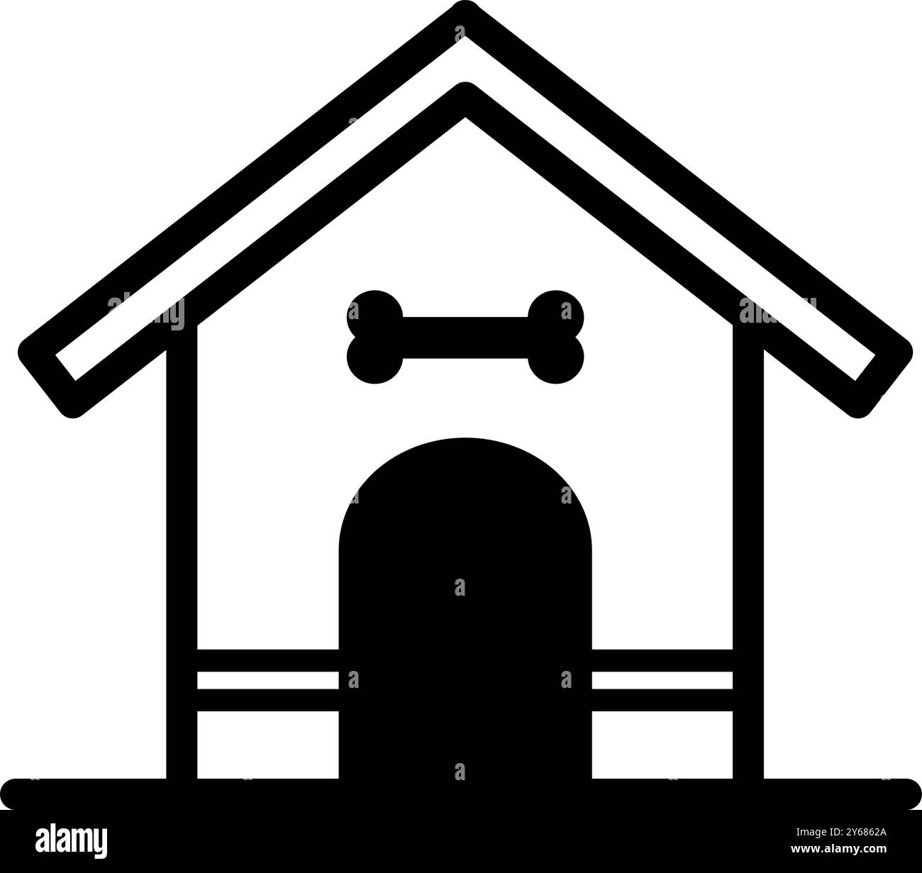 dog house simple vector icon Stock Vector Image & Art - Alamy