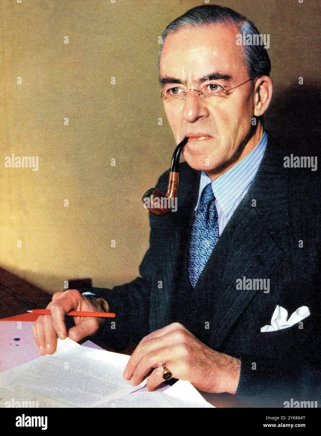 Sir Stafford Cripps 1948 Stock Photo - Alamy