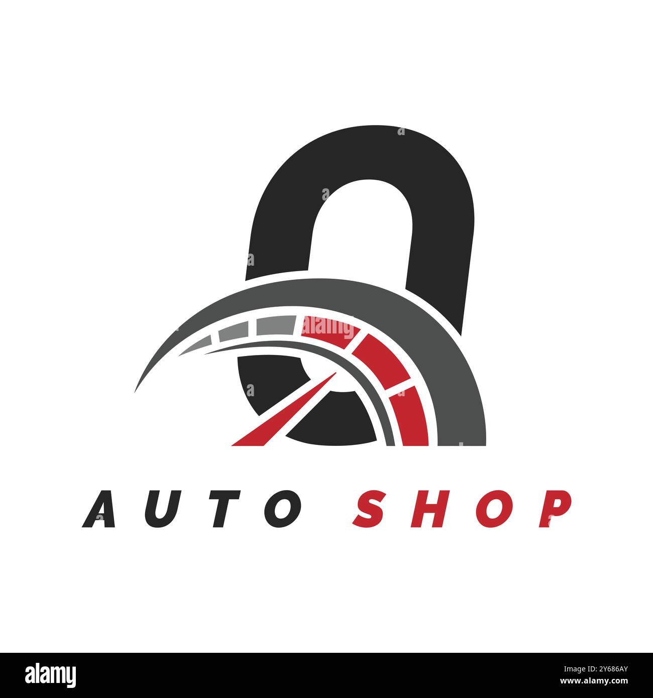letter Q logo auto mechanic with speedometer style. Alphabet Q ...