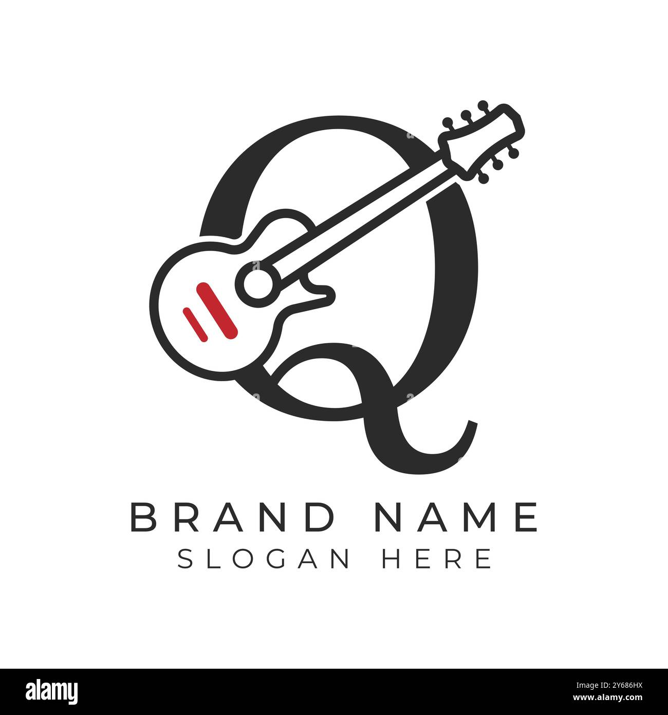 Q musical logo Stock Vector Images - Alamy