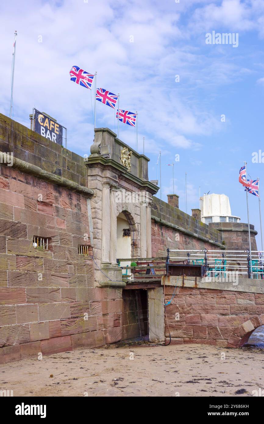 New Brighton, Wallasey, UK, September, 21, 2024: Historic seaside cafe ...