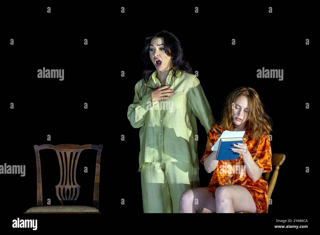letter scene - l-r: Kristina Mkhitaryan (Tatyana), Avery Amereau (Olga ...
