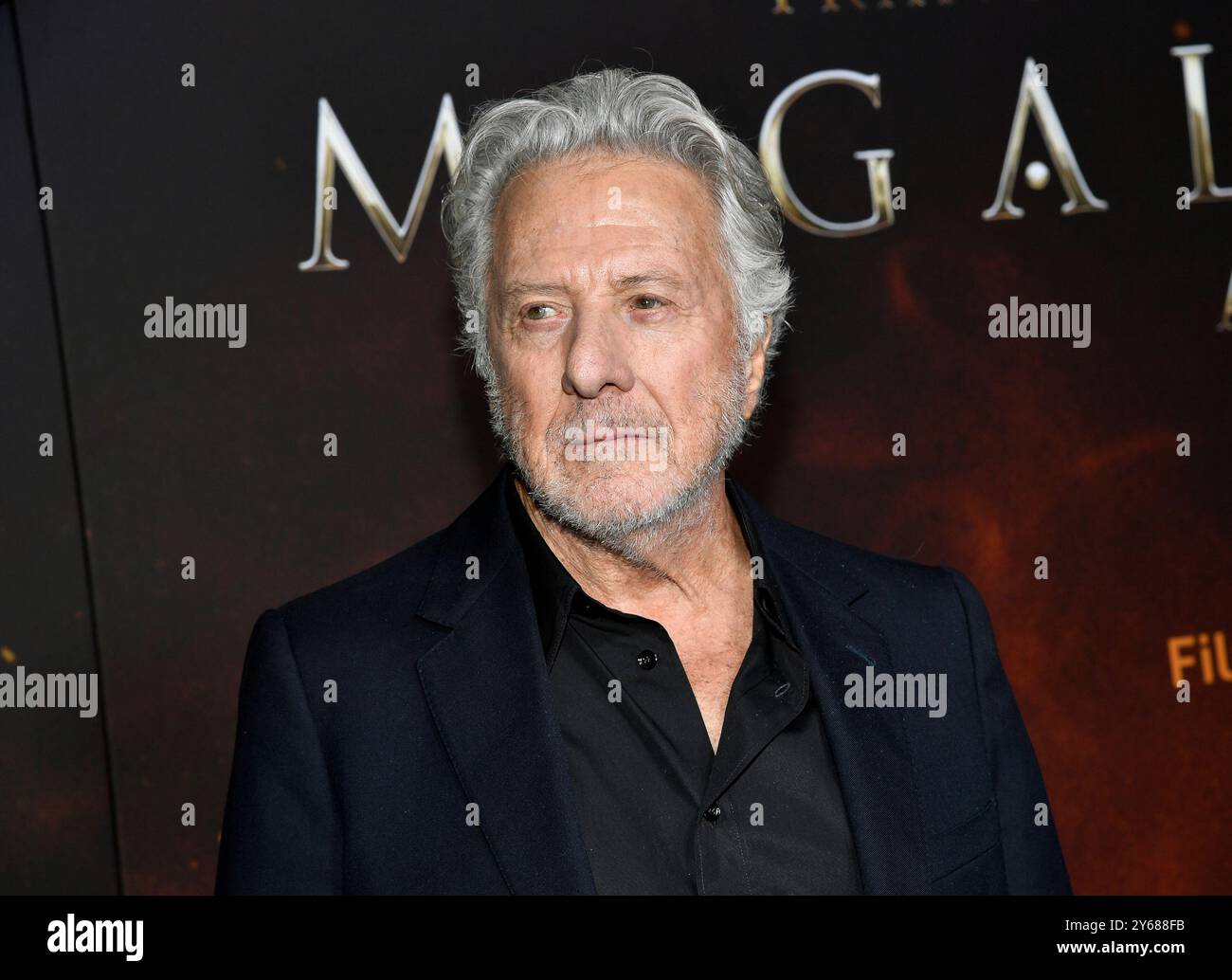 Dustin Hoffman attends the premiere of "Megalopolis" at AMC Lincoln ...