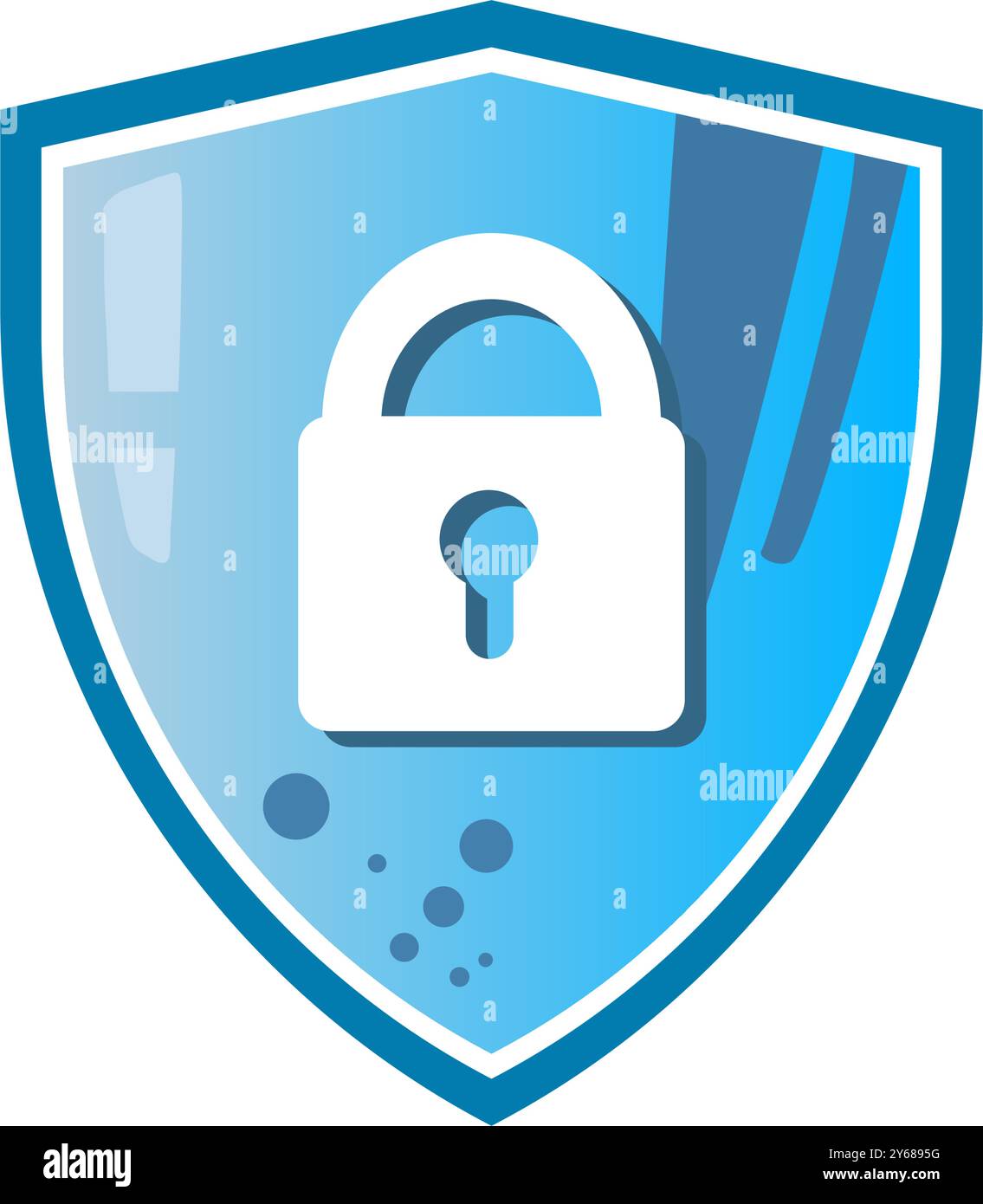 shield with padlock - vector illustration Stock Vector Image & Art - Alamy