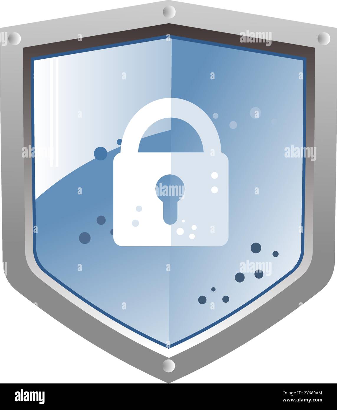 shield with padlock - vector illustration Stock Vector Image & Art - Alamy