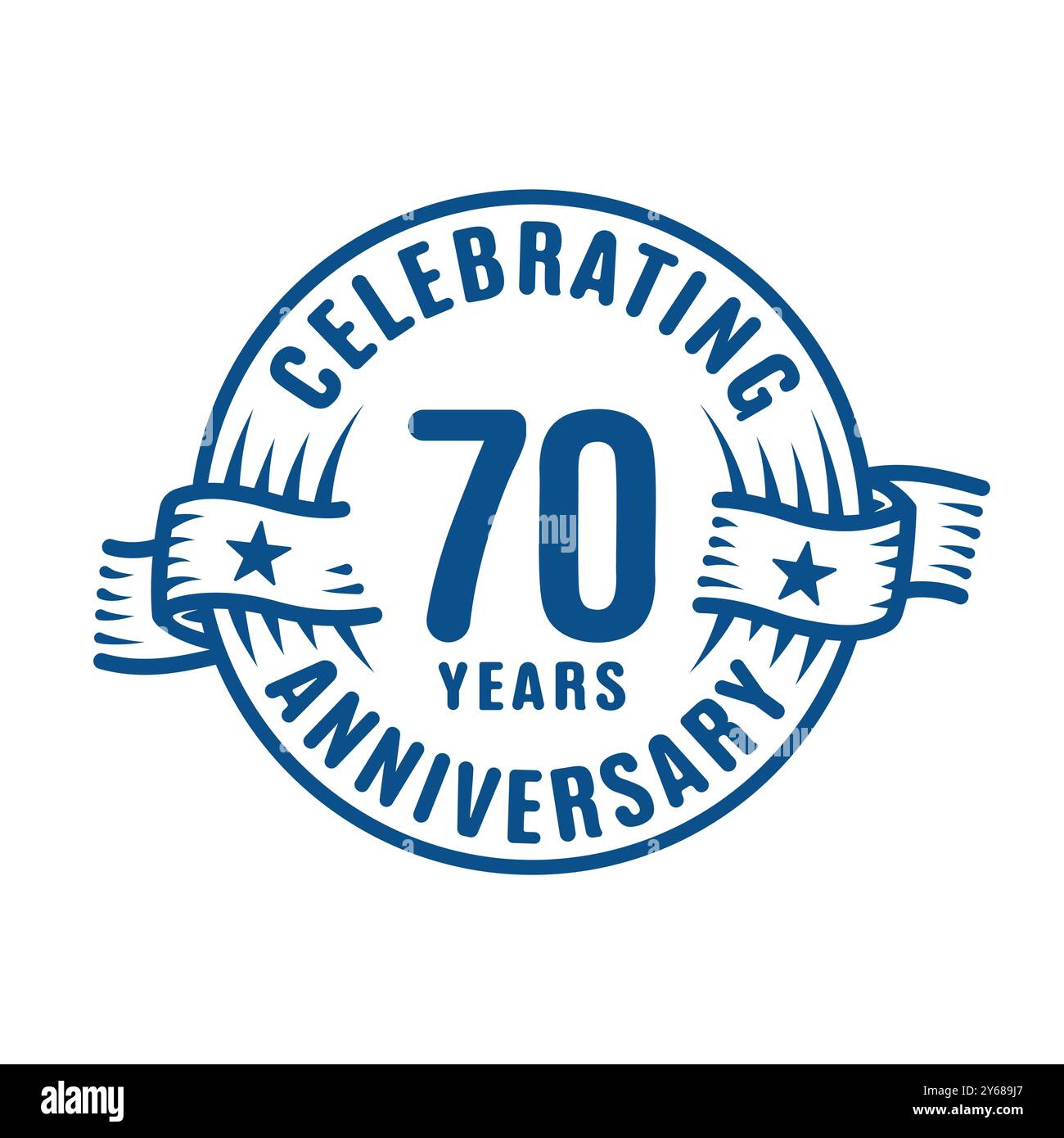 70 years logo design template. 70th anniversary vector and illustration ...