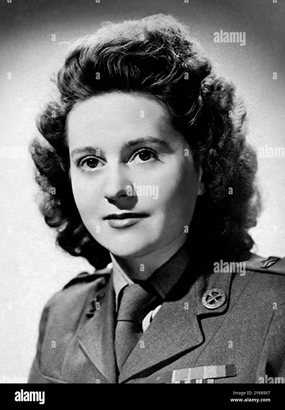 Odette Sanson. Portrait of the WW2 SOE agent, Odette Marie Léonie Céline Hallowes, (née Brailly ...