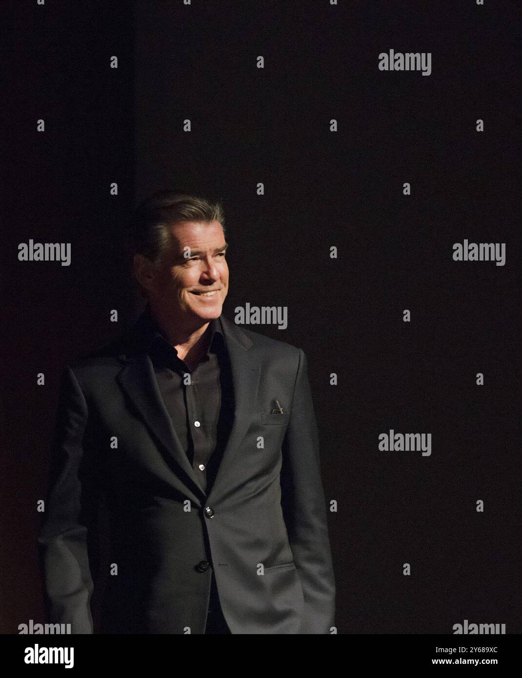 Pierce Brosnan. Portrait of the Irish actor, Pierce Brendan Brosnan (b ...