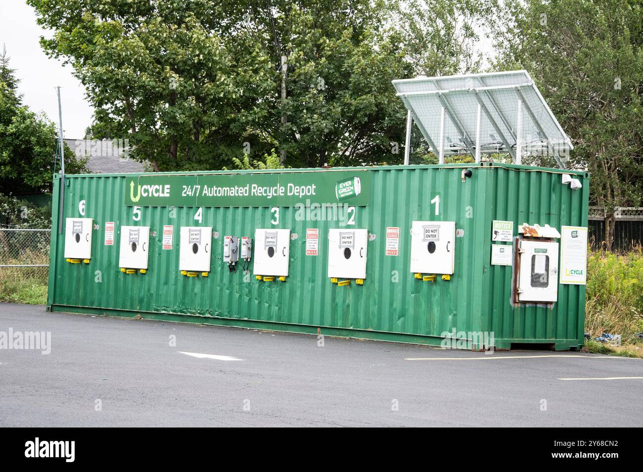 Automated recycling at the Green Depot on Blackmarsh Road in St. John's ...