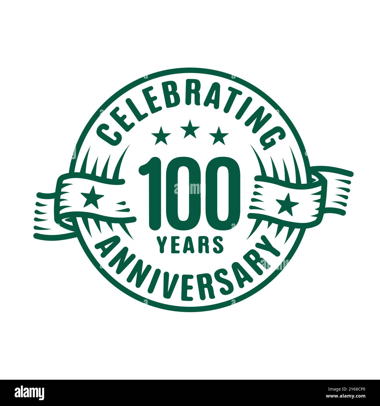 100 years logo design template. 100th anniversary vector and ...