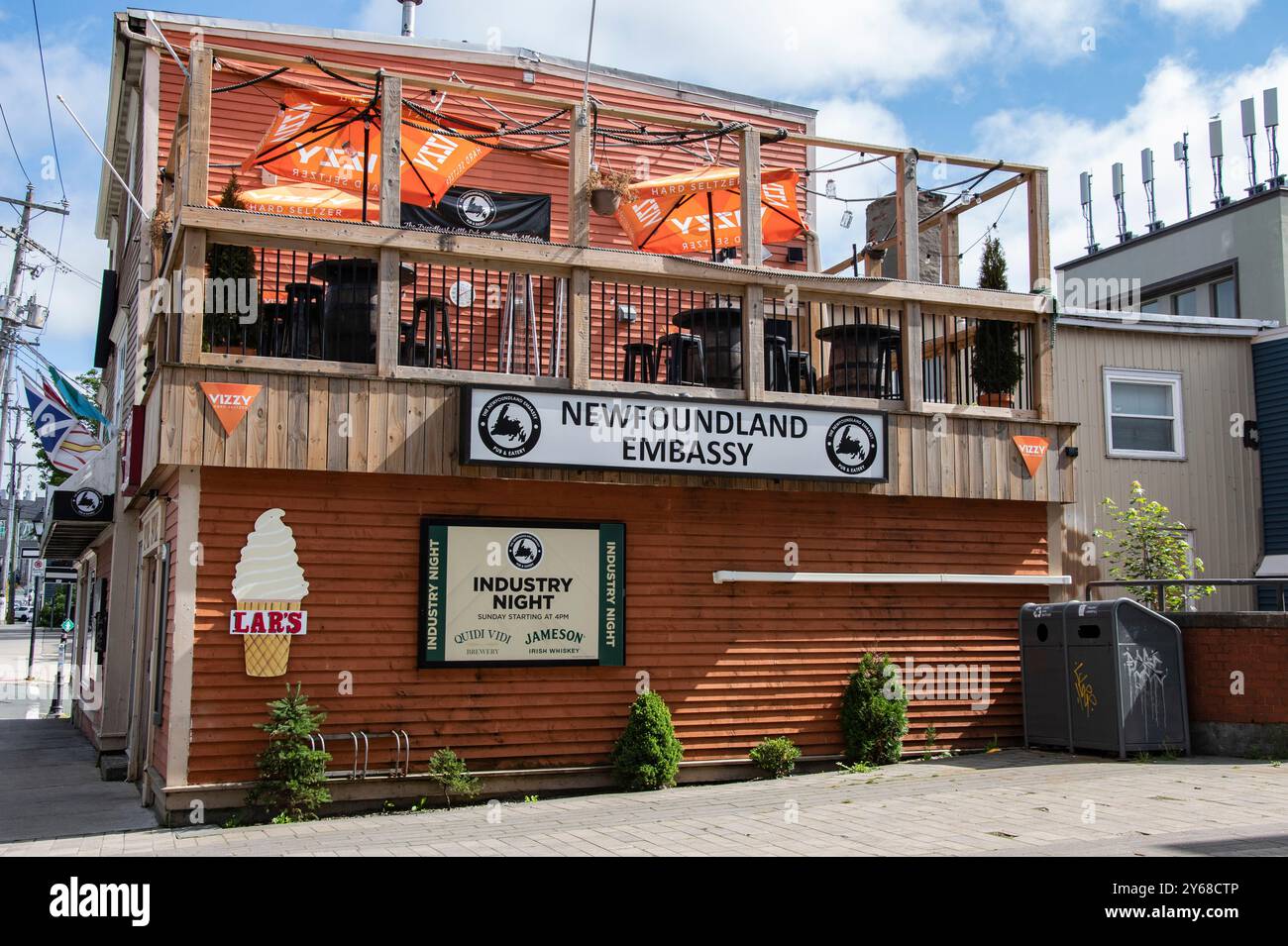 Newfoundland Embassy pub on New Gower Street in downtown St. John's ...