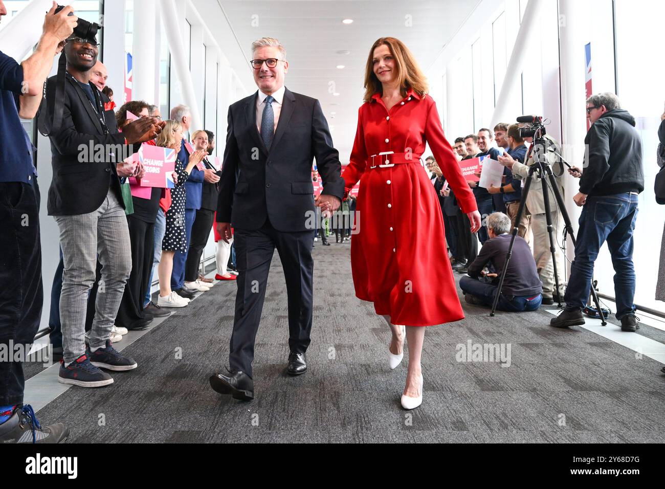 Liverpool, UK. 24 September 2024. Prime Minister Sir Keir Starmer and ...