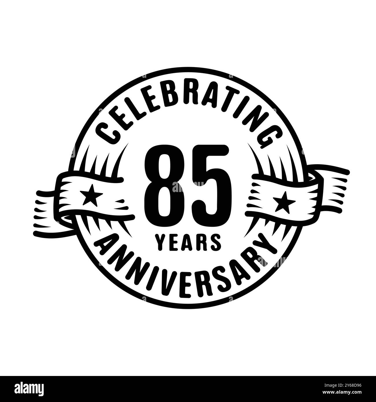 85 years logo design template. 85th anniversary vector and illustration ...