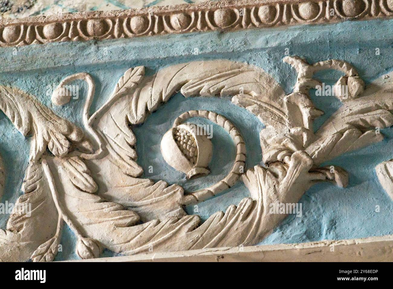 Poppy head with seeds (detail) symbolizing life, fertility and eternal ...