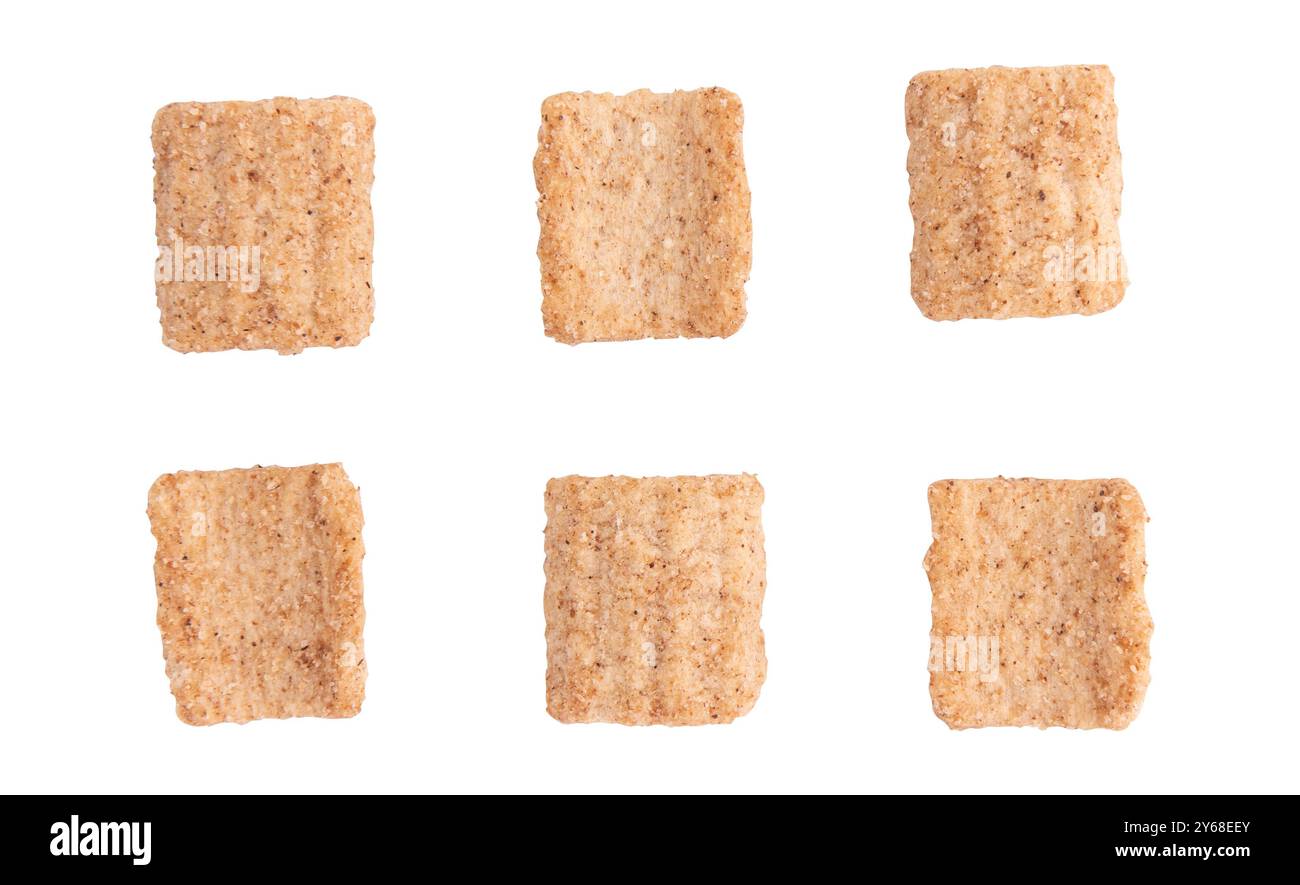 crunchy granola, cinnamon toast crunch isolated on white background ...