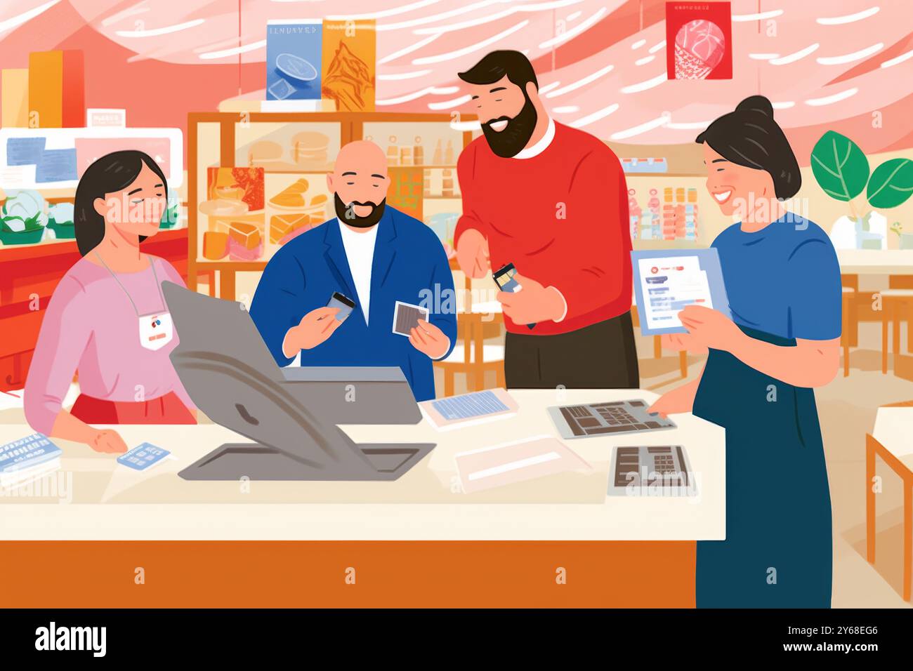 Enhancing the checkout experience a customer using contactless ...