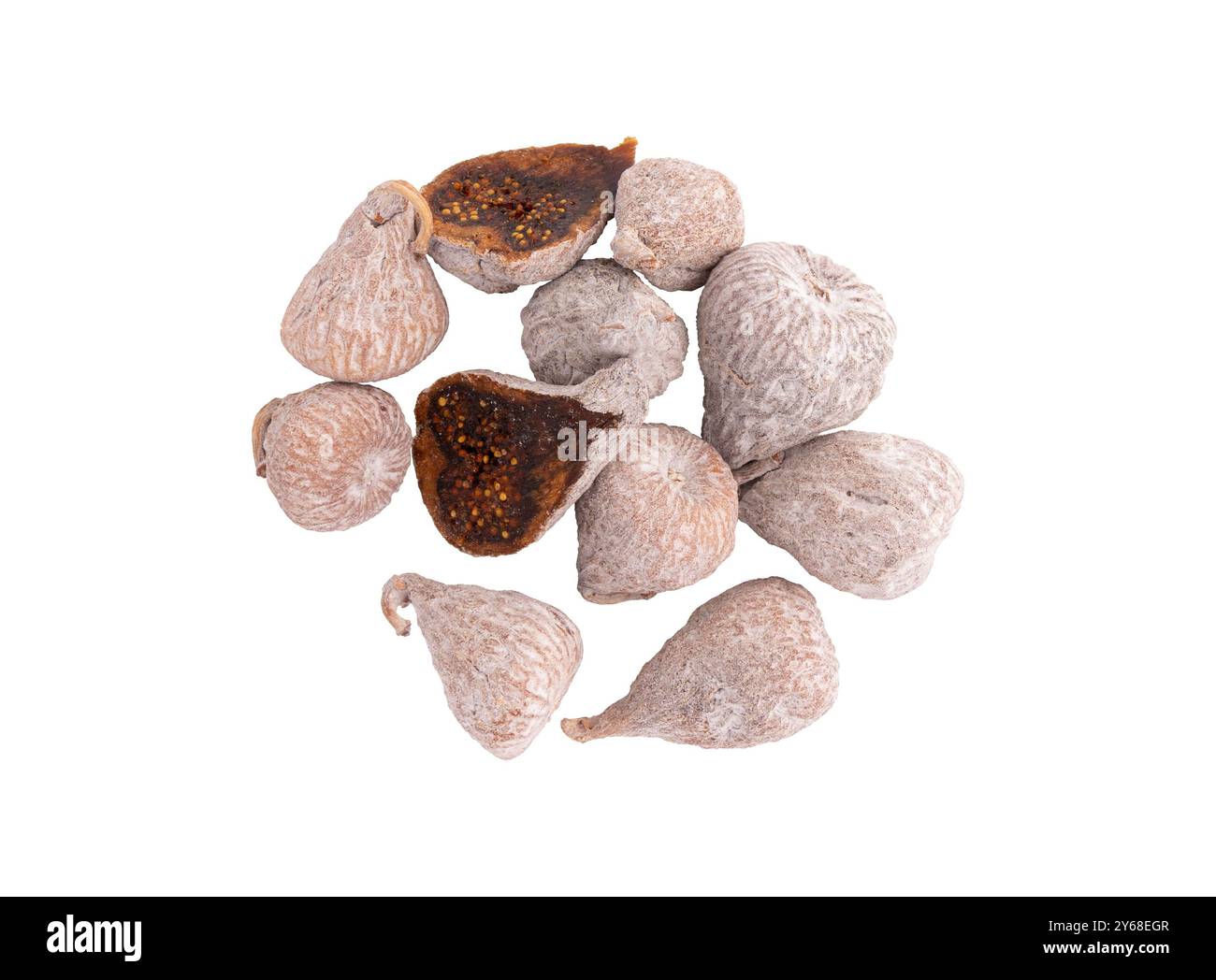 dried baby figs isolated on white background with clipping path, whole ...