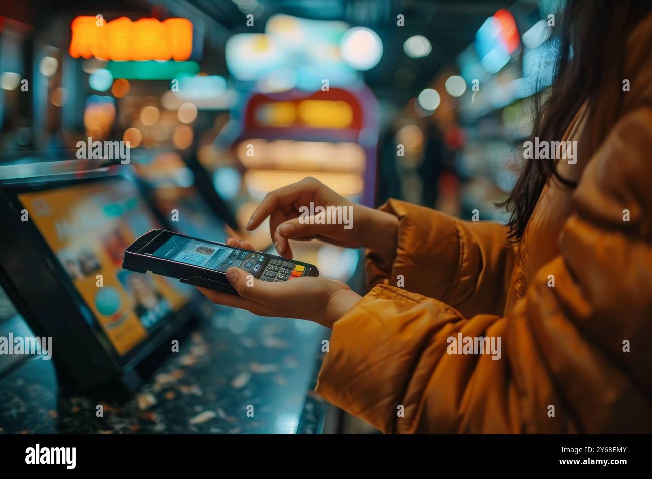 Modern checkout systems hi-res stock photography and images - Alamy