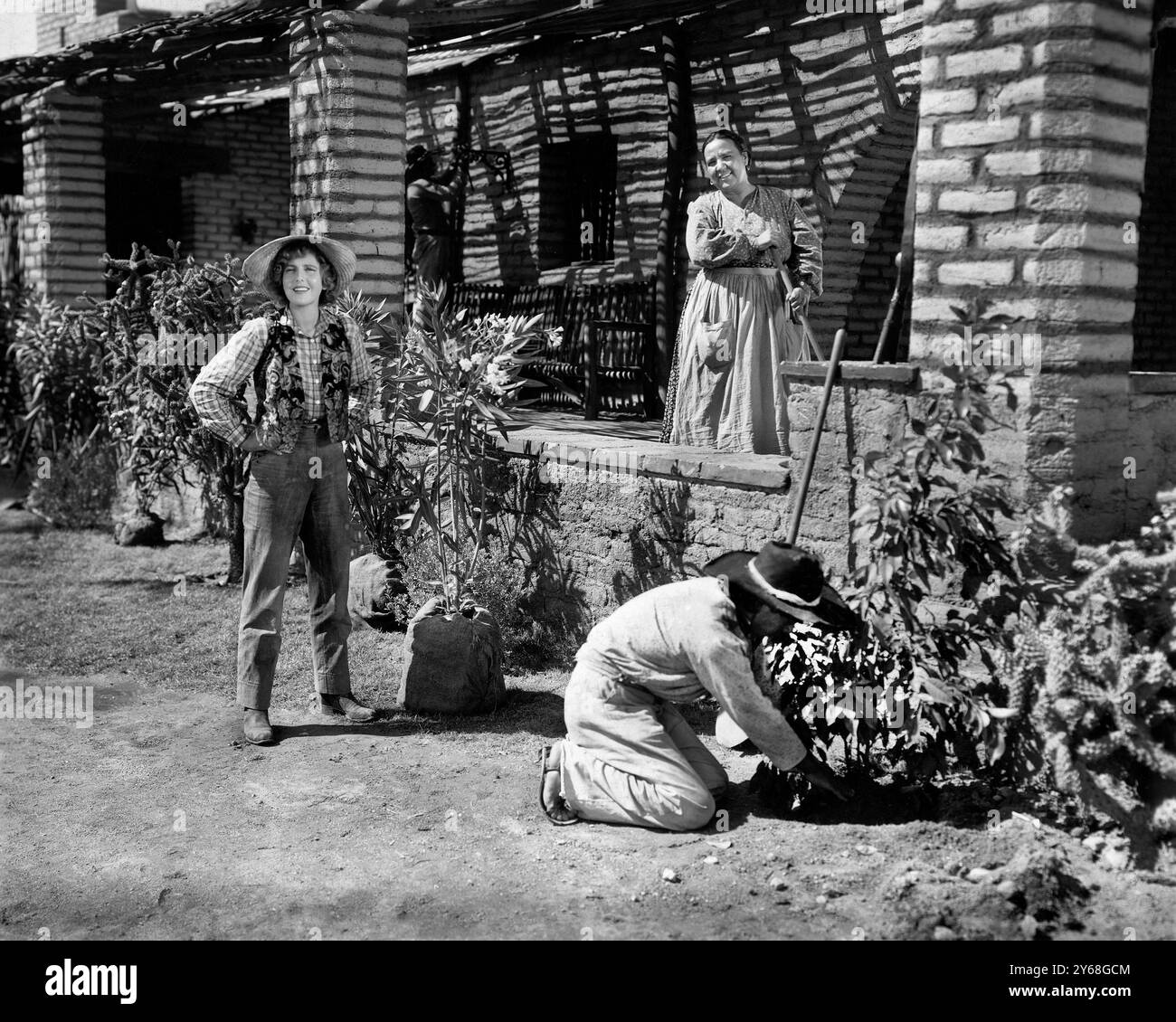 Jean Arthur, on-set of the western film, "Arizona", Columbia Pictures ...