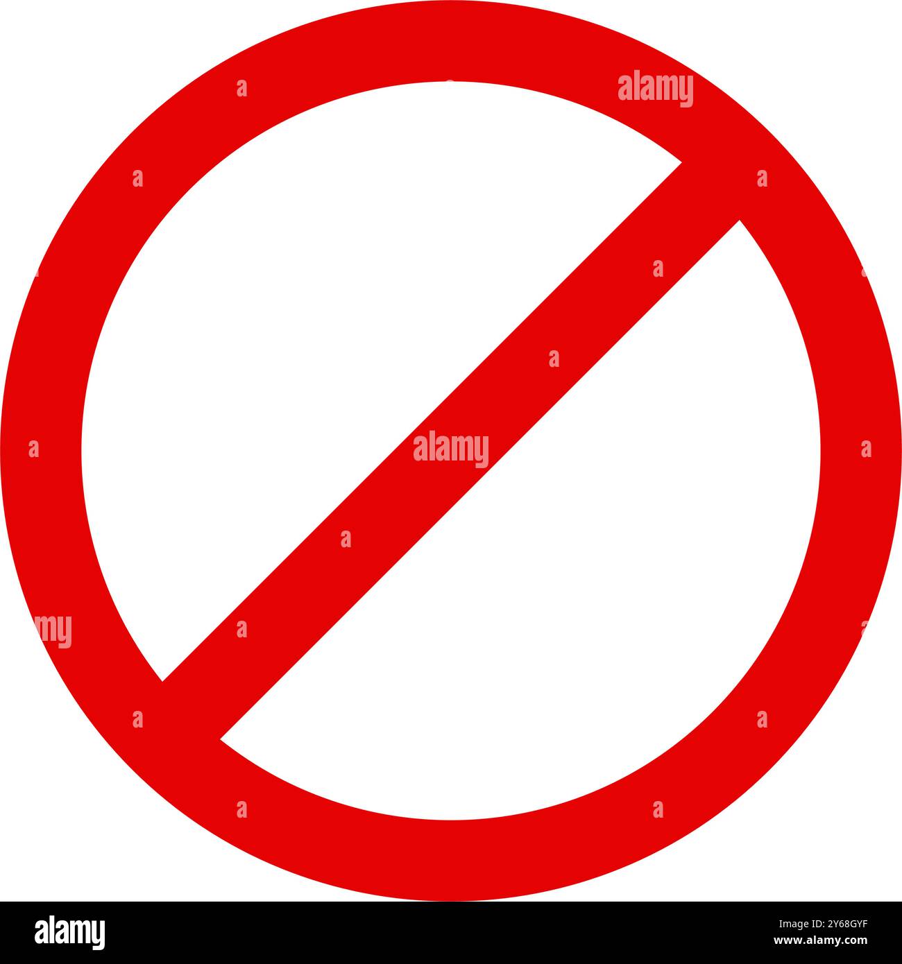no sign, Prohibition sign - vector illustration Stock Vector Image ...