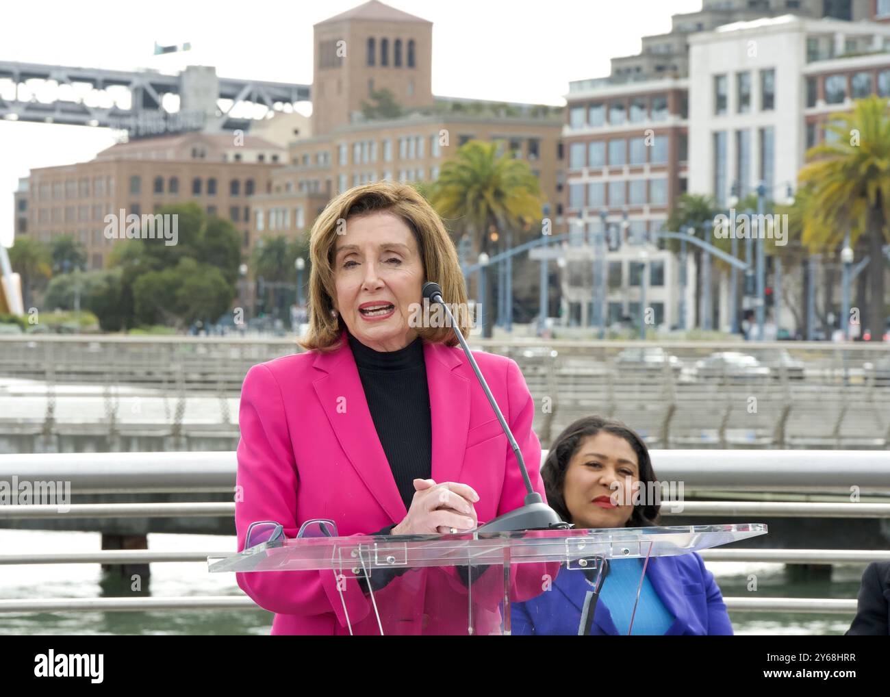 San Francisco, CA - Jan 26, 2024: Congresswoman Emerita Nancy Pelosi ...