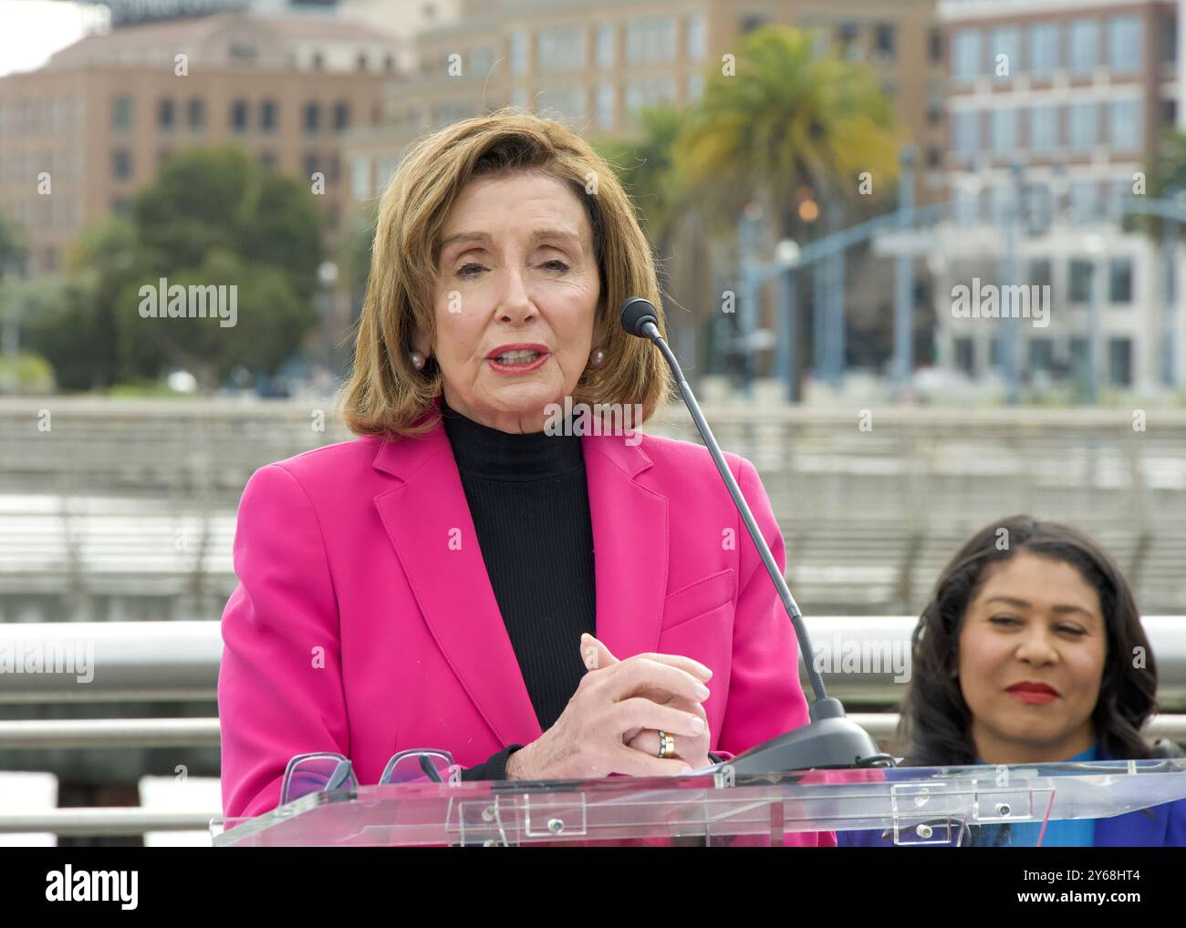 San Francisco, CA - Jan 26, 2024: Congresswoman Emerita Nancy Pelosi ...