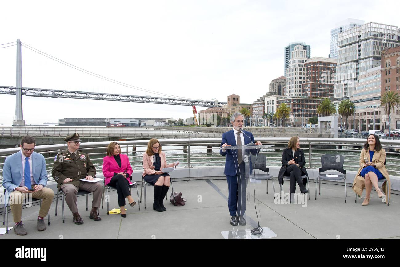 San Francisco, CA - Jan 26, 2024: Supervisor Aaron Peskin speaking ...