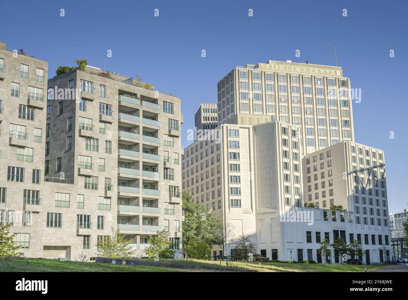 Luxury flats at Potsdamer Platz, Beisheim Centre, Henriette-Herz-Park ...