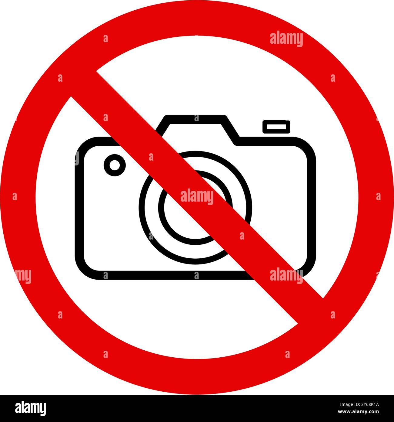 Sign forbidding photography- vector illustration Stock Vector Image ...