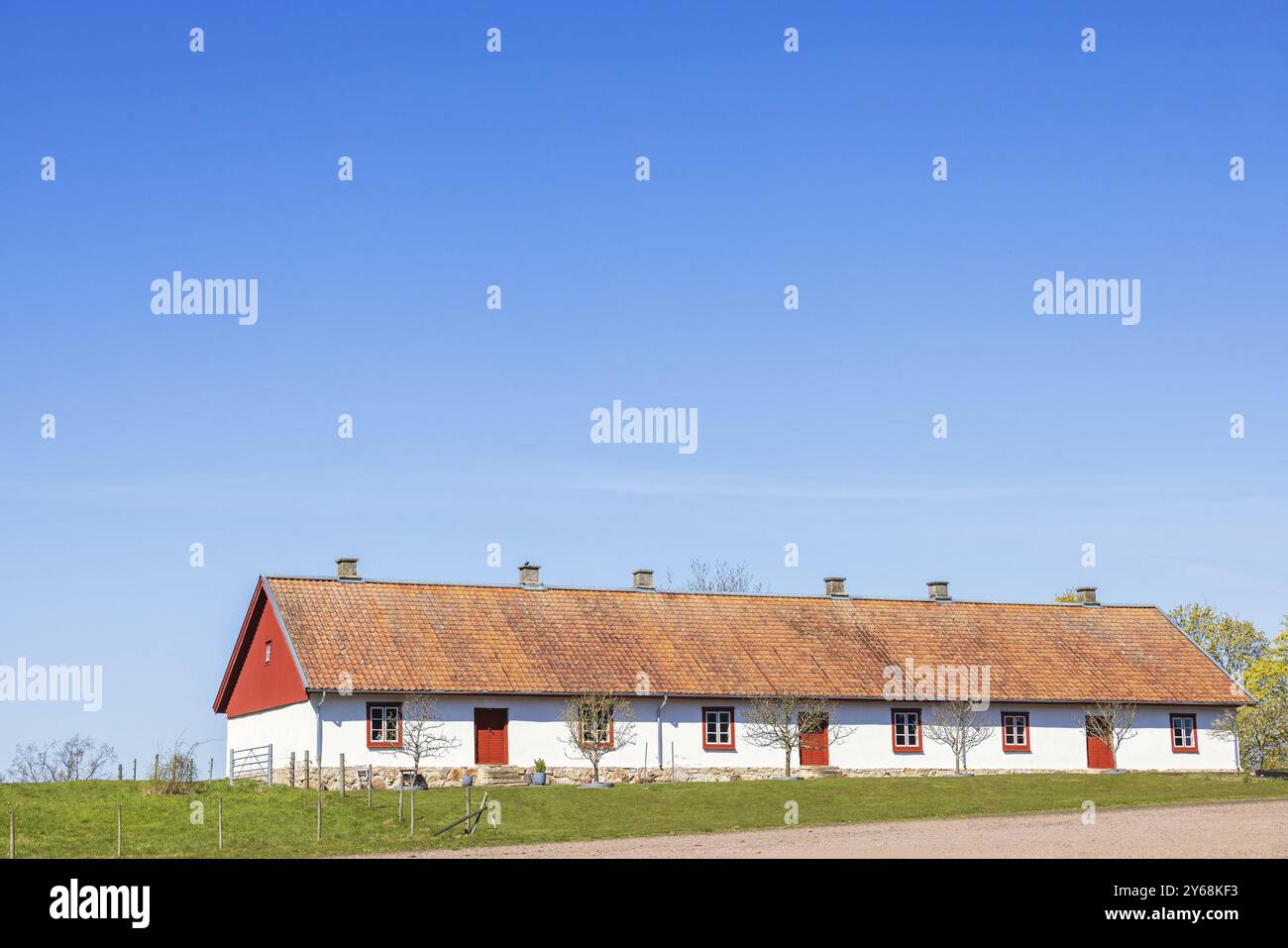 Old barn that has been converted into a residential house in the ...