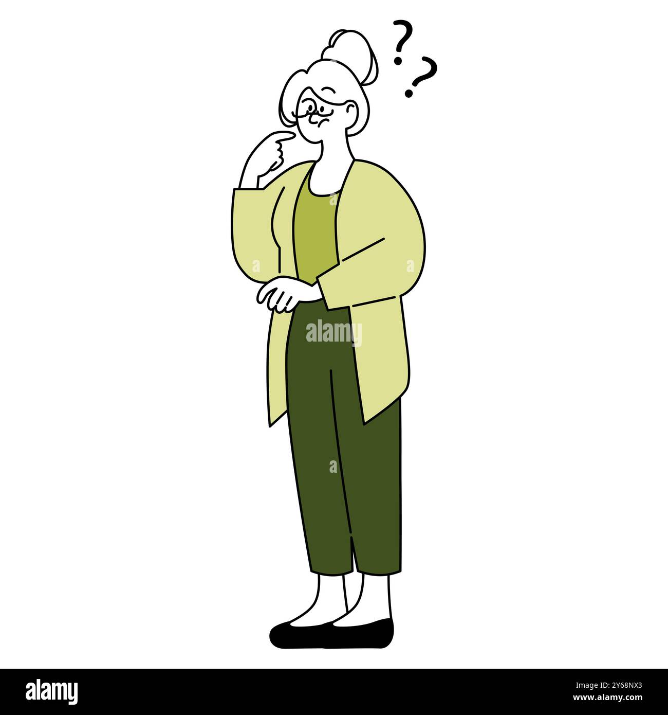 Older businesswoman concept. A mature female professional pondering a ...