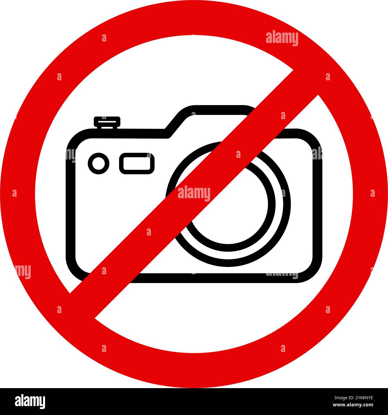 Sign forbidding photography- vector illustration Stock Vector Image ...