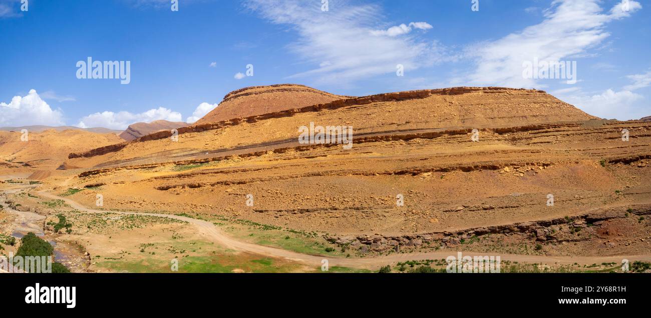 Rock formation by the Todgha River, Morocco Stock Photo - Alamy