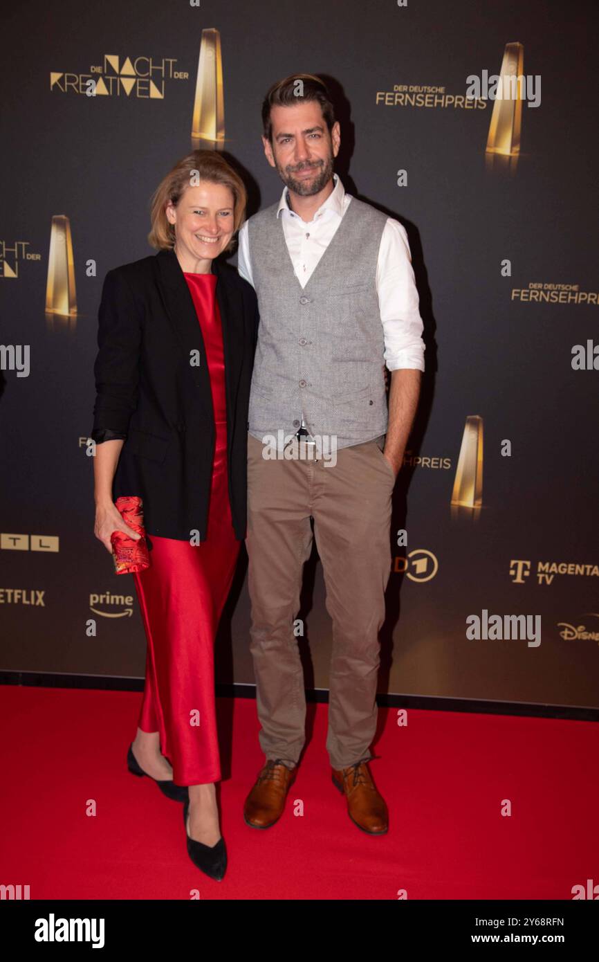 Claus von WAGNER, Moderator, Comedian, und Jutta SCHMITT-THIEL, Roter ...