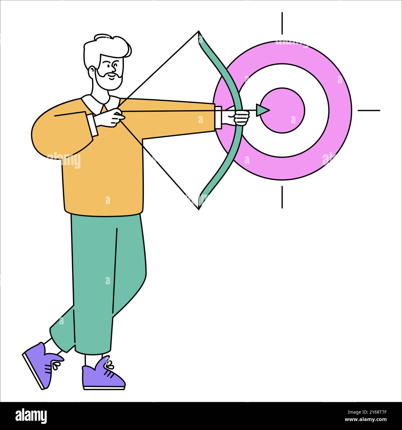 Reaching targets Stock Vector Images - Alamy