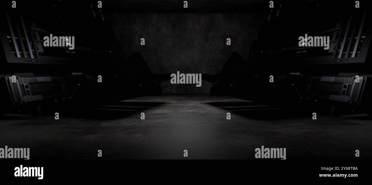 Dark empty hallway shadows hi-res stock photography and images - Alamy
