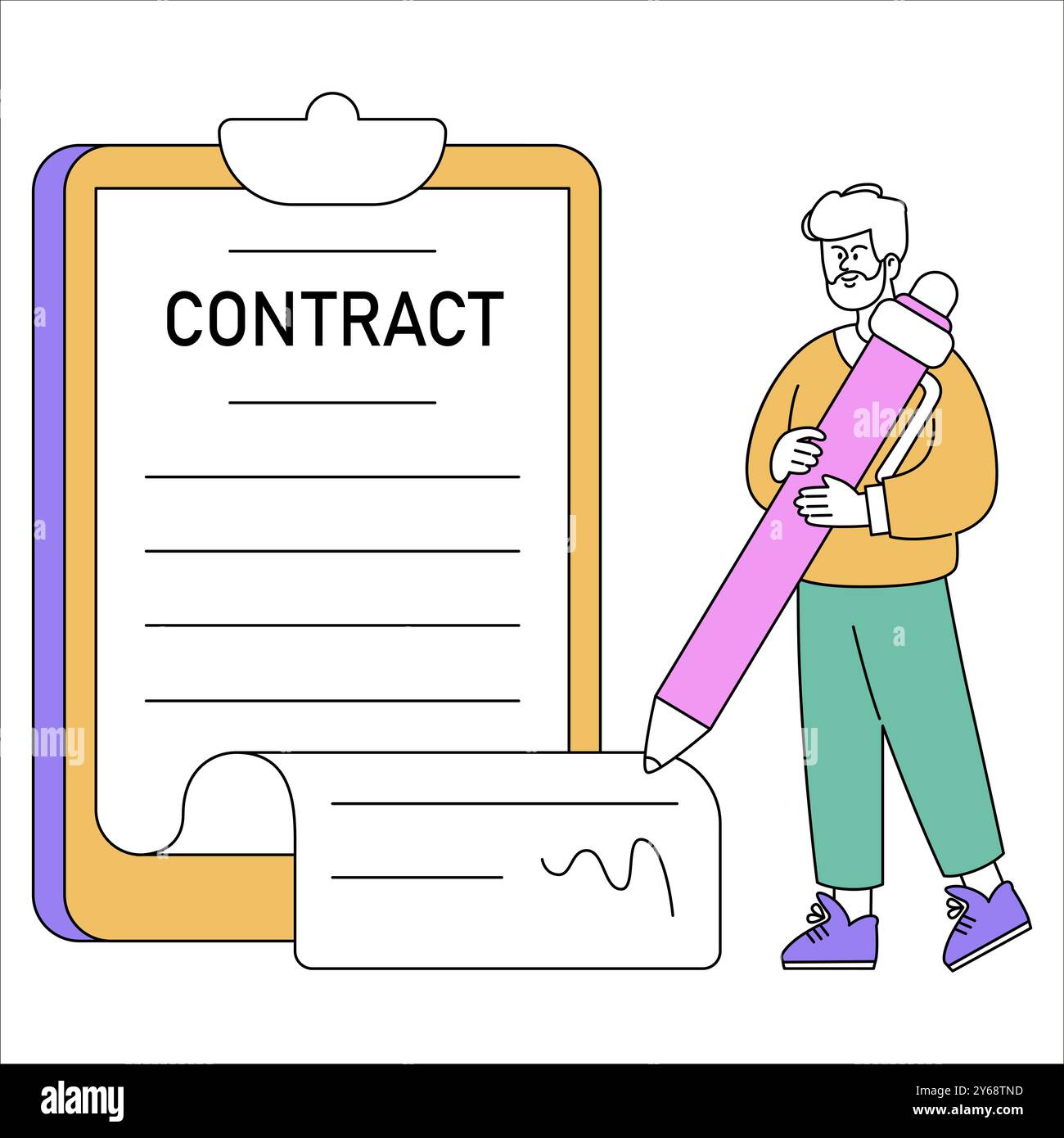Finalizing the deal Stock Vector Images - Alamy