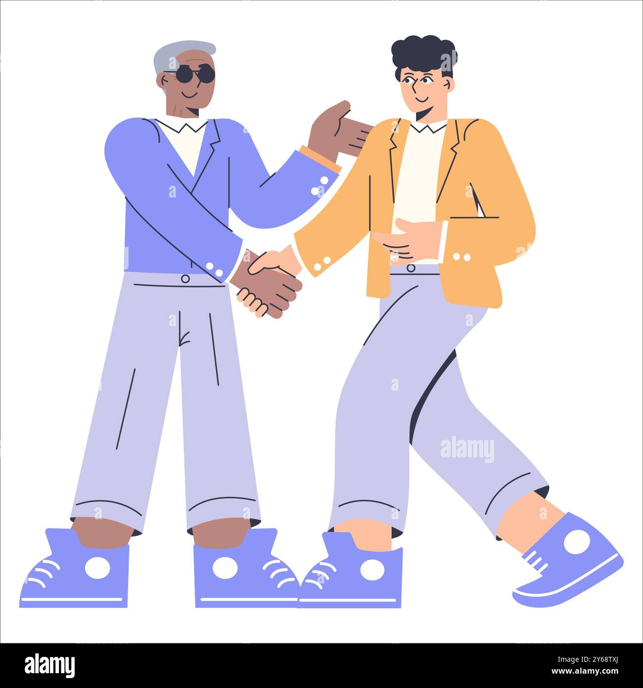 Diversity and inclusion theme with businessmen of different ethnicities ...