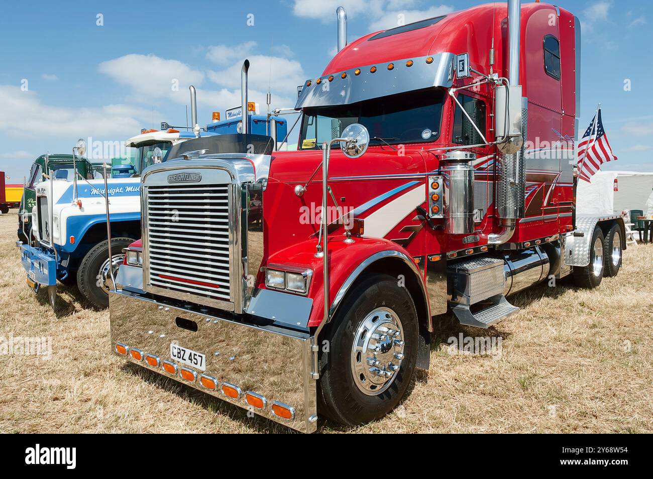A Freightliner Classic truck on display at Ackworth Classic Vehicle ...