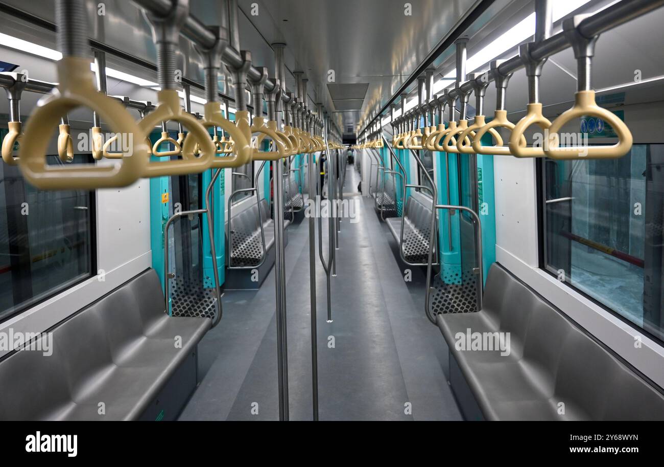 MUMBAI, INDIA - SEPTEMBER 24: First look at newly constructed Metro ...