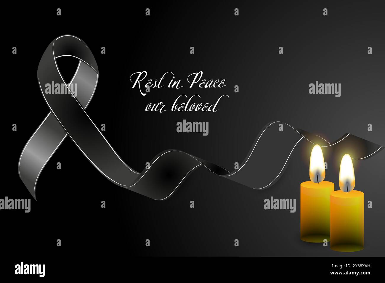 Rest in peace mourning concept background Stock Vector Image & Art - Alamy